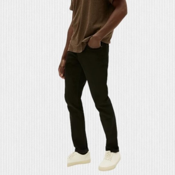 Everlane | Jeans | Everlane Uniform The Slim Jean Black Cotton Stretch ...